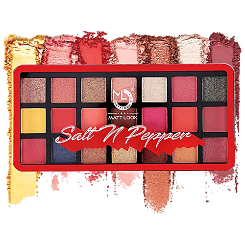Buy Mattlook Salt N Paper Eyeshadow Palette - Smooth Application, Long ...