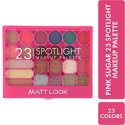 Buy Mattlook Pink Sugar 23 Spotlight Makeup Palette - Highly Pigmented ...