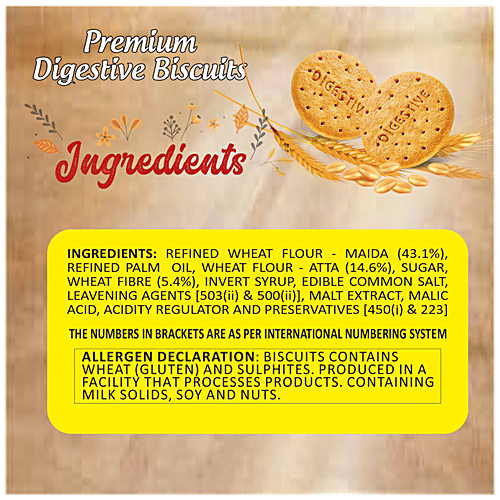 Buy Americana Premium Digestive Biscuits - High In Fibre, Perfect Snack ...
