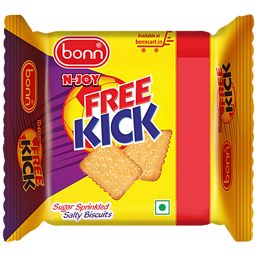 Buy Bonn N-Joy - Free Kick Biscuits, Sugar Sprinkled, Salty Flavoured ...
