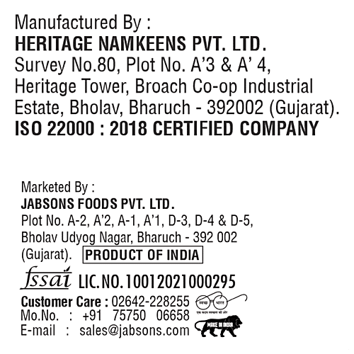 Buy JABSONS Gujarati Namkeen - Garlic Mix, Spicy, Crunchy & Savoury ...