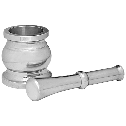 Buy VC Mortar & Pestle Set/Imam Dasta - Aluminium, Durable, Rust-Free ...