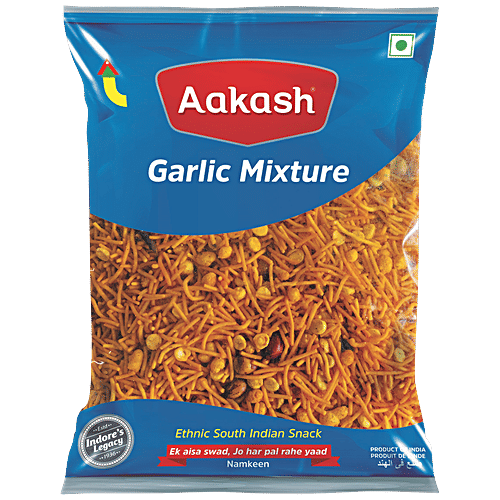 Buy Aakash Namkeen - Garlic Mixture, Ethnic South Indian Snack ...