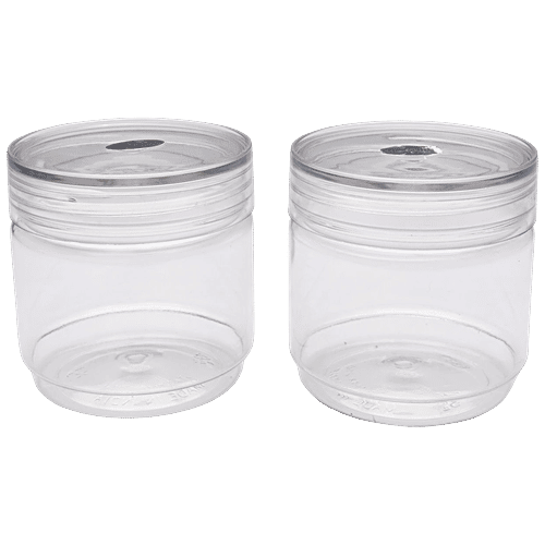 Buy Saaj Crysta Storage Container - Plastic, Transparent Body & Lid ...