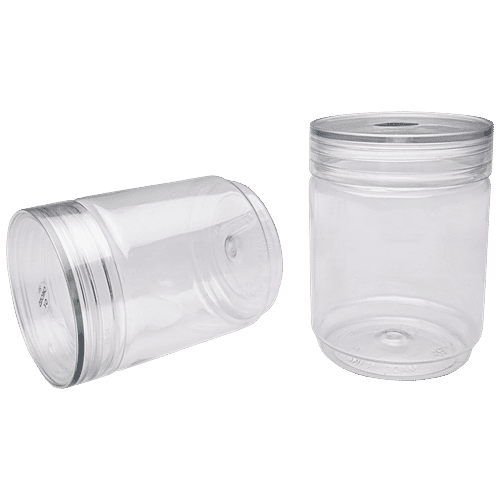Buy Saaj Crysta Storage Container - Plastic, Transparent Body & Lid ...