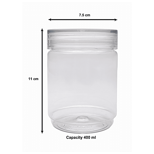 Buy Saaj Crysta Storage Container - Plastic, Transparent Body & Lid ...