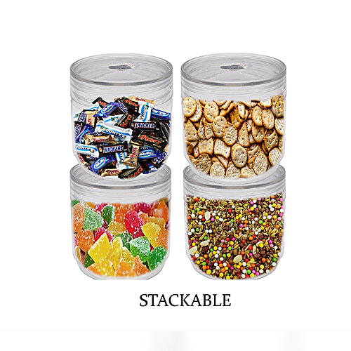 Saaj Crysta Storage Container - Plastic, Transparent Body & Lid, Air ...