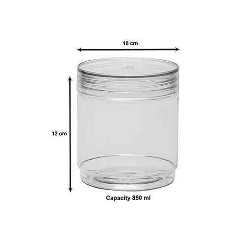 Buy Saaj Crysta Storage Container - Plastic, Transparent Body & Lid ...
