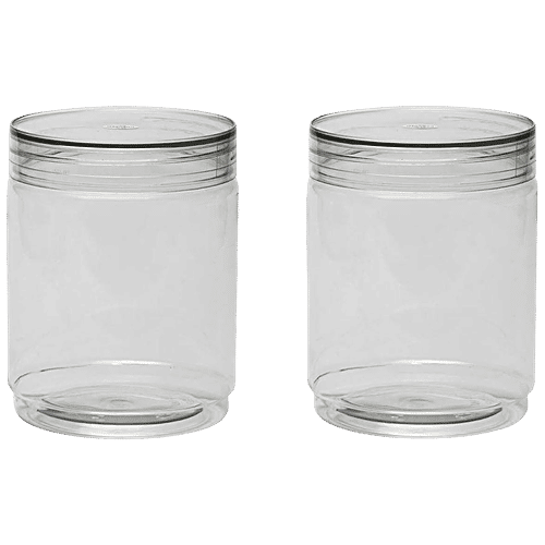 Buy Saaj Crysta Storage Container - Plastic, Transparent Body & Lid ...