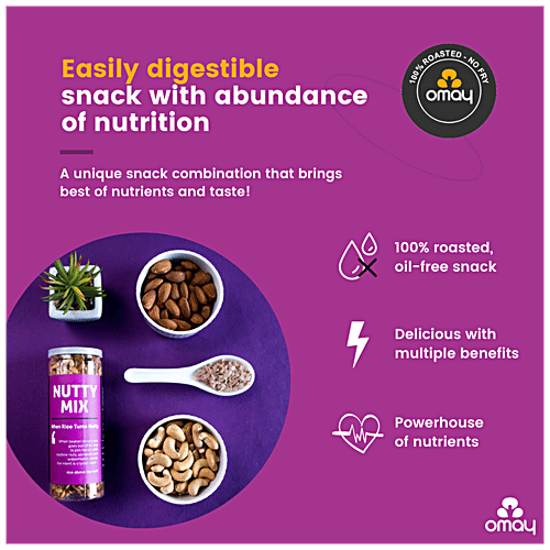 Buy Omay Foods Nutty Mix - With Dry Fruits, Roasted, Rich In Nutrients ...