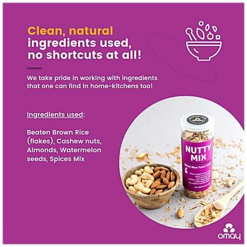 Buy Omay Foods Nutty Mix - With Dry Fruits, Roasted, Rich In Nutrients ...
