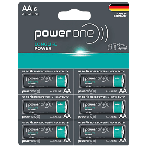 Buy Power One Alkaline Battery - Longlife Power, AA Online at Best ...