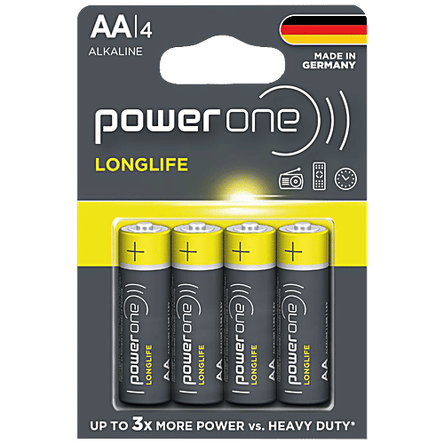 Buy Power One Alkaline Battery - Longlife, AA Online at Best Price of ...