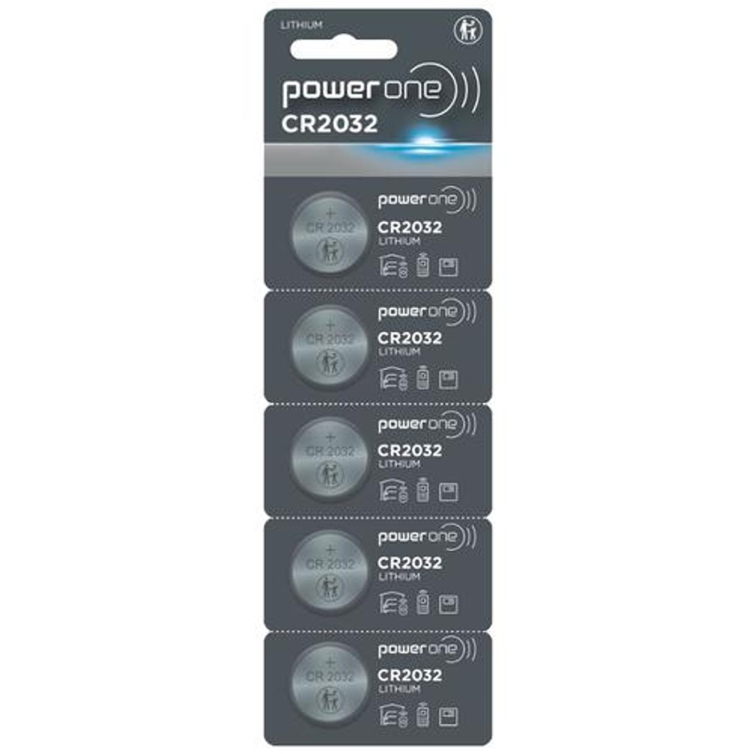 Buy Power One Lithium Coin Battery - CR 2032, Blister Pack Online at ...
