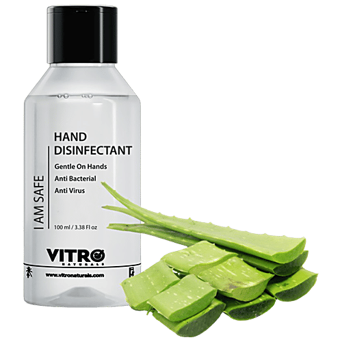 Buy VITRO I Am Safe Hand Disinfectant - Gentle On Hands, Anti-Bacterial ...