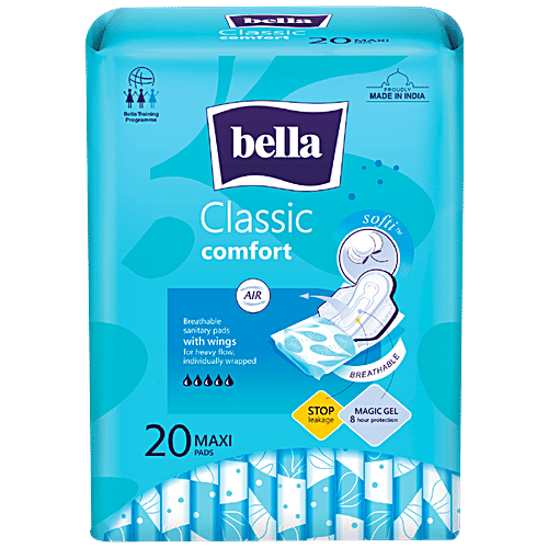 Buy Bella Classic Comfort Maxi Softi Sanitary Napkins With Wings ...