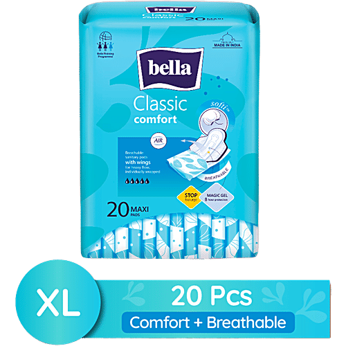 Buy Bella Classic Comfort Maxi Softi Sanitary Napkins With Wings ...