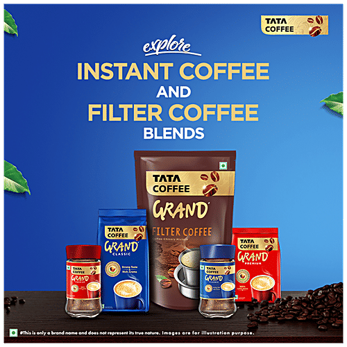 Buy Tata Coffee Grand Classic Instant Coffee - Flavour Locked Decoction ...