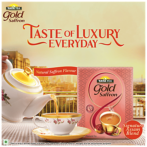 Buy Tata Tea Gold Saffron Black Tea - Natural Flavour, Rich In Taste ...