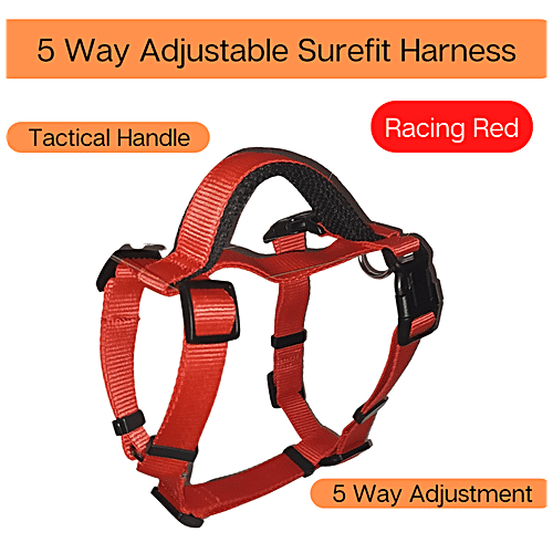 Buy Vama Leathers Sure-Fit Nylon Harness - 5 Way Adjustable, For Large ...