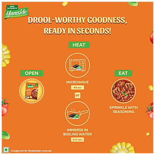 Buy Tata Sampann Yumside tomato-pasta-tangy-creamy-ready-to-eat-meal ...