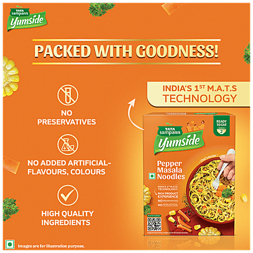 Buy Tata Sampann Yumside pepper-masala-noodles-ready-to-eat-meal-serves ...
