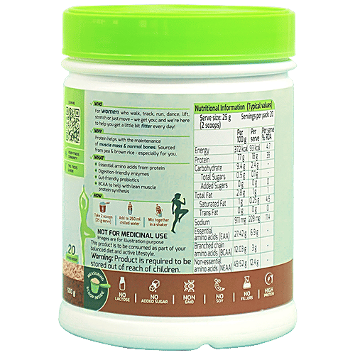 Buy Tata GoFit Plant Protein Powder - Café Mocha Flavour, For Women ...