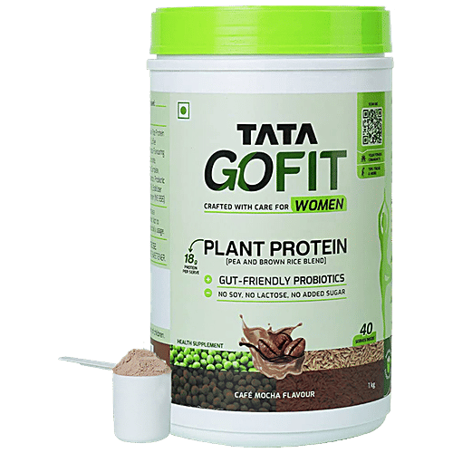Buy Tata GoFit Plant Protein Powder - CafÃ© Mocha Flavour, For Women ...