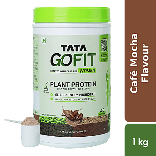 Buy Tata GoFit Plant Protein Powder - CafÃ© Mocha Flavour, For Women ...