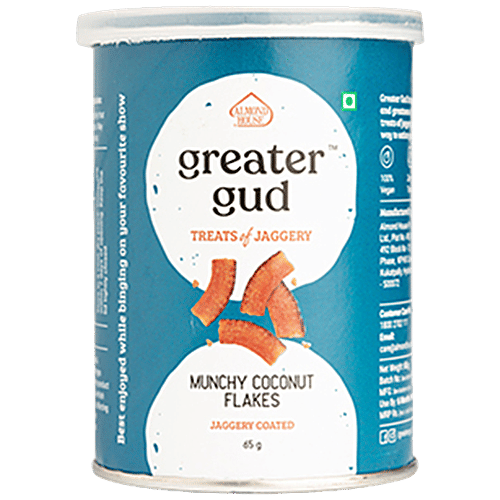 Buy Almond House- Greater Gud Munchy Coconut Flakes - Jaggery Coated ...