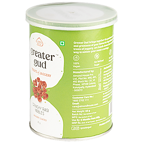 Buy Almond House- Greater Gud Crunchy Ragi Nibbles - Jaggery Coated ...