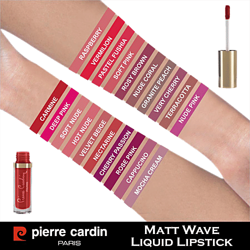 Buy Pierre Cardin Paris Matt Wave Liquid Lipstick - Ultra, Long Lasting ...