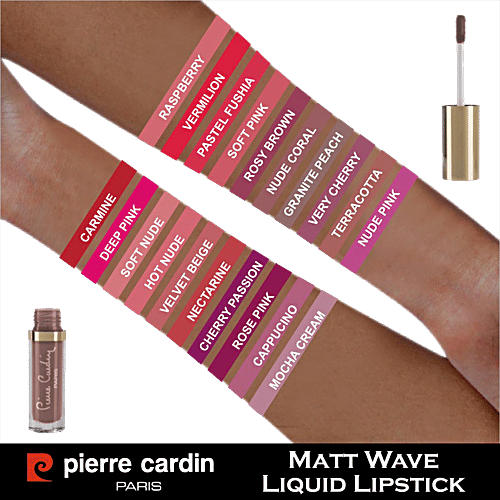 Buy Pierre Cardin Paris Matt Wave Liquid Lipstick - Ultra, Long Lasting ...