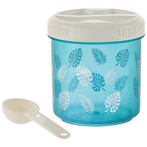 Buy Pratap Container With Spoon - High Quality Plastic, Assorted Colour ...