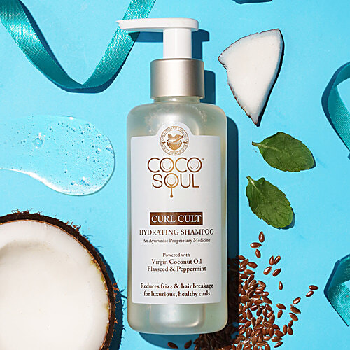 Buy Coco Soul Curl Cult Hydrating Shampoo - Ayurvedic, Reduces Frizz ...