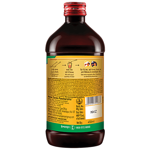 Buy ZANDU Pancharishta Ayurvedic Digestive Tonic Suitable For Diabetic ...