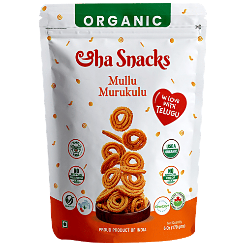 Buy ORGANIC AAHA SNACKS Mullu Murukulu - No Preservatives Online at ...