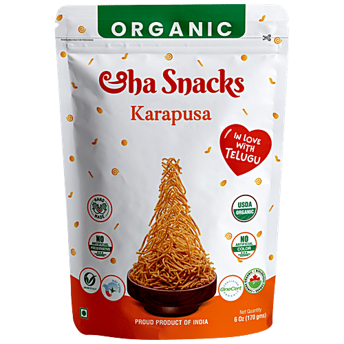 Buy ORGANIC AAHA SNACKS Karapusa - No Preservatives Online at Best ...