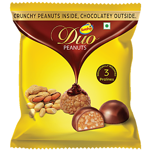 Buy Sundrop Duo Peanuts - Crunchy & Chocolatey, 3 Pralines Online at ...