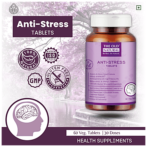 Buy The Old Natural Anti Stress Tablets - Ashwagandha KSM 66 Extract ...
