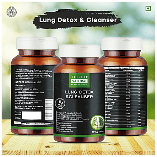 Buy The Old Natural Lung Detox & Cleanser Tablets - For Lung Cleansing ...
