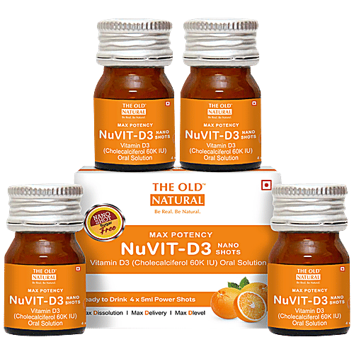 Buy The Old Natural Nuvit-D3 Vitamin D3 Nan Shots - 60K IU, Sugar Free ...