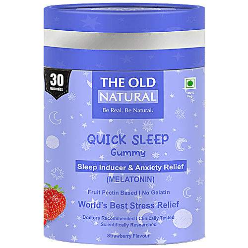 Buy The Old Natural Quick Sleep Melatonin Gummies - Strawberry, Sleep ...