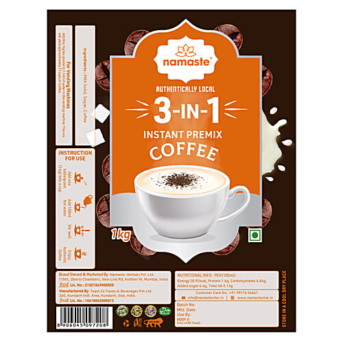 Buy NAMASTE CHAI 3 In 1 Instant Premix Coffee - Authentic, Premium ...