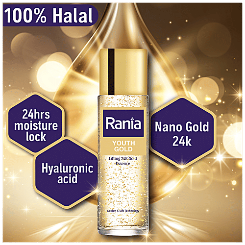 Buy Rania Youth Gold - Lifting 24k Gold Essence, 24 Hours Moisture Lock ...