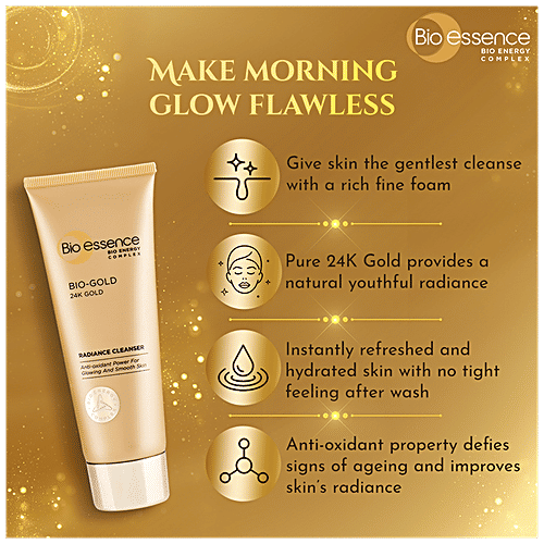 Buy Bio-essence Bio-Gold Radiance Cleanser - For Glowing & Smooth Skin ...