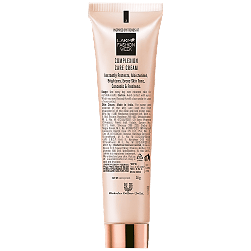 Buy Lakme 9To5 CC Complexion Care Cream - Caramel, All-In-1, With SPF ...