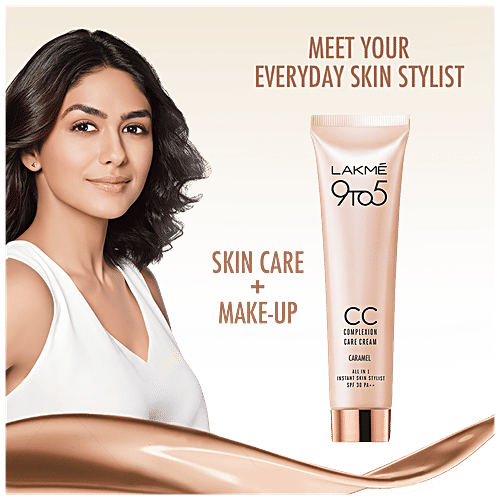 Buy Lakme 9To5 CC Complexion Care Cream - Caramel, All-In-1, With SPF ...