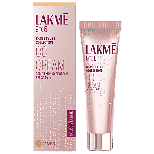 Buy Lakme 9To5 CC Complexion Care Cream - Caramel, All-In-1, With SPF ...