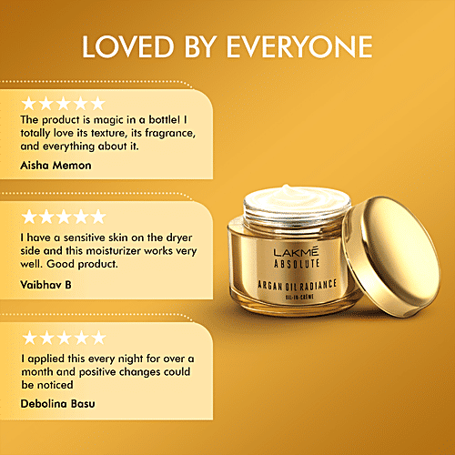 Buy Lakme Absolute Argan Oil Radiance - Oil-In-Creme, Non-Greasy Online ...